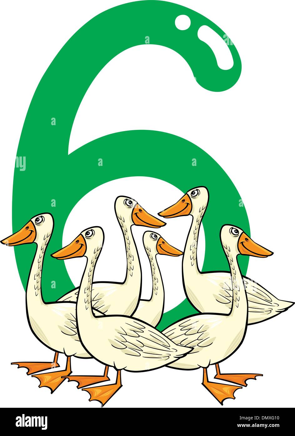 6 geese Stock Vector Images - Alamy