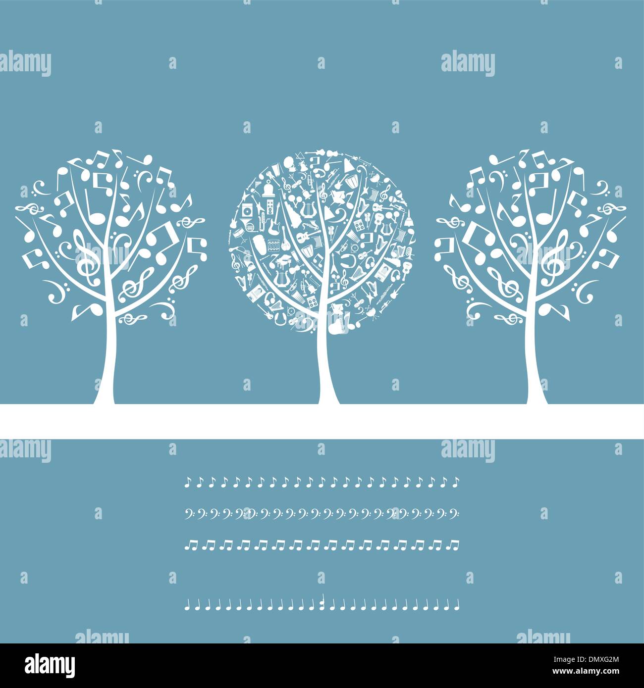 Musical note flower Stock Vector Images - Alamy