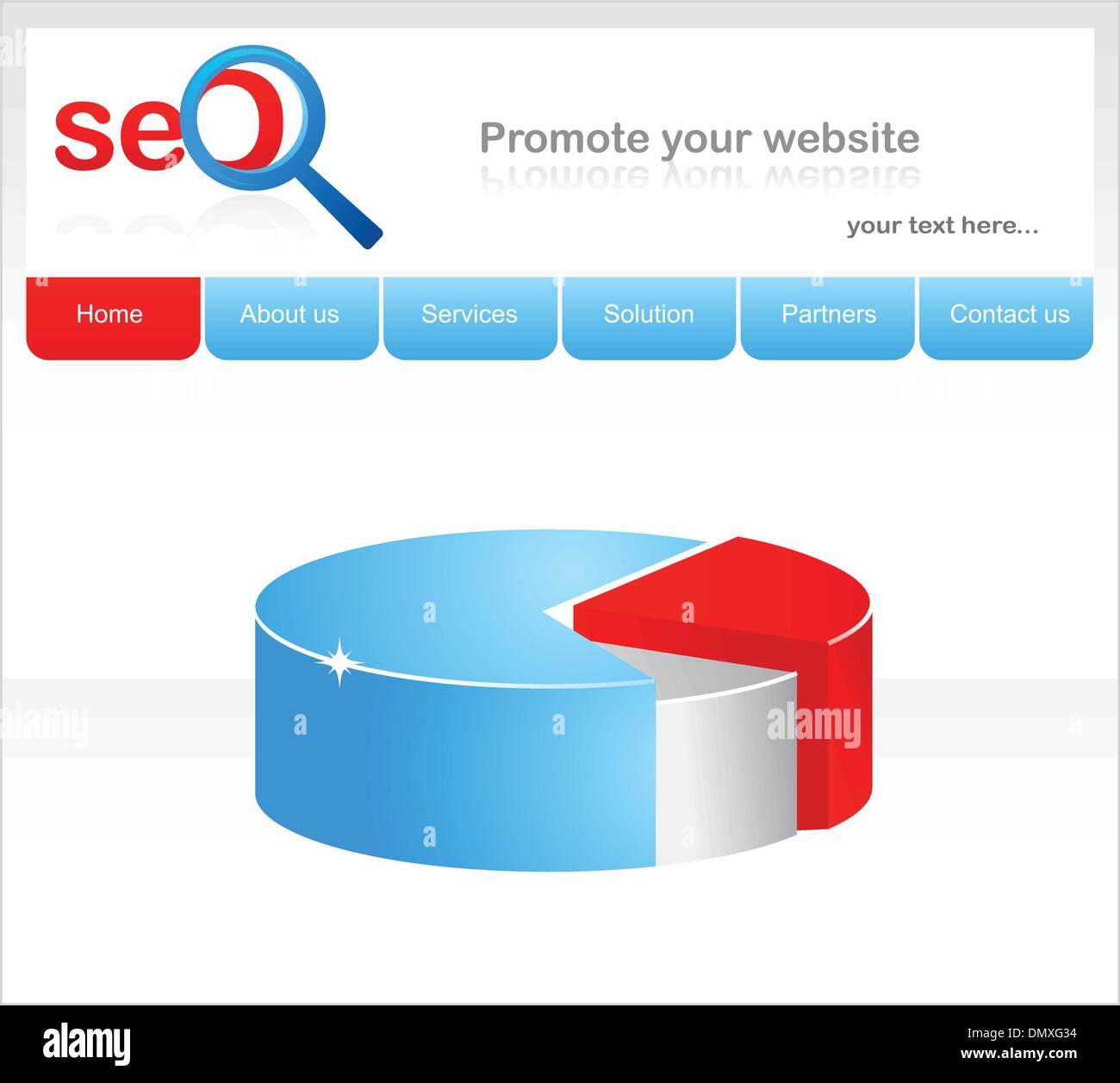 Seo website vector banner Stock Vector Images - Alamy