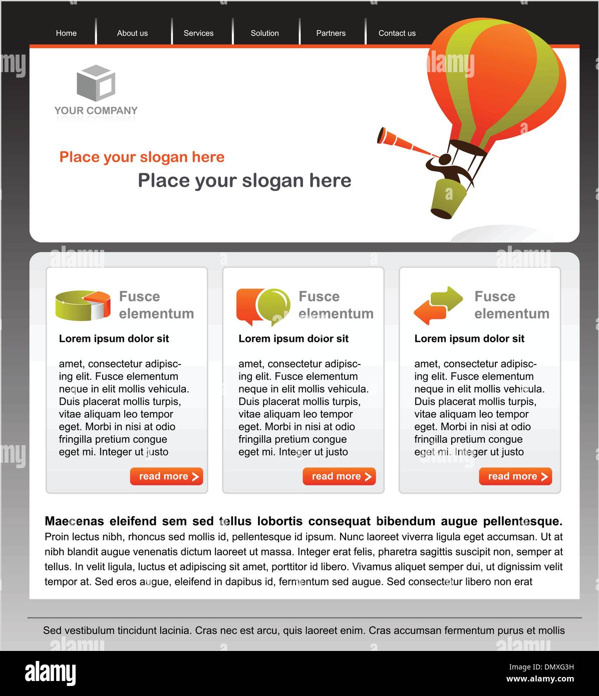 Business website design Stock Vector Images - Alamy