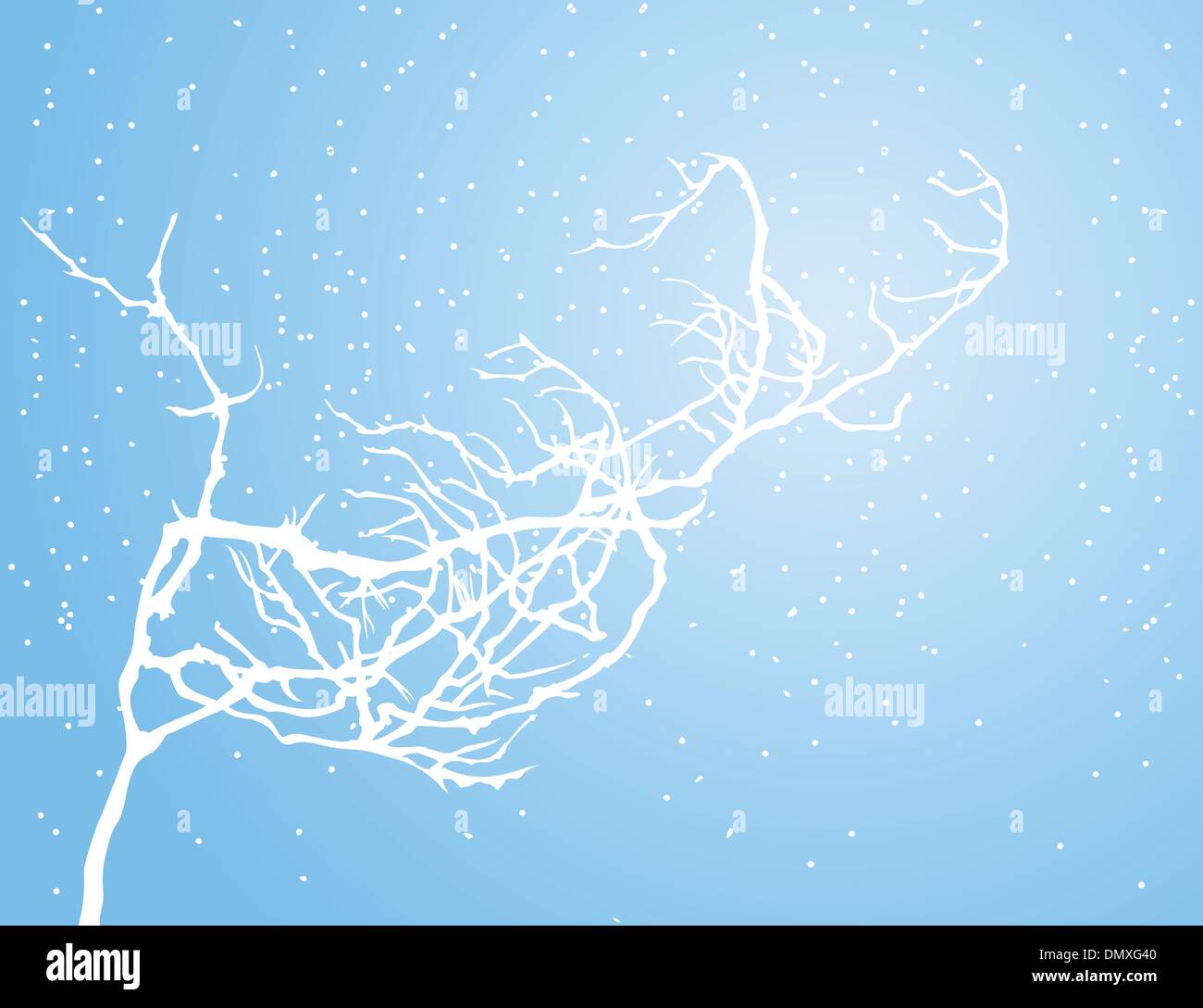 Ice on tree branch Stock Vector Images - Alamy