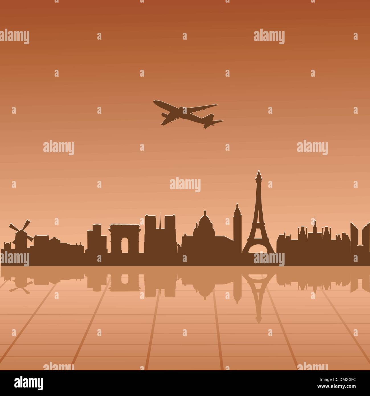Flying over france Stock Vector Images - Alamy