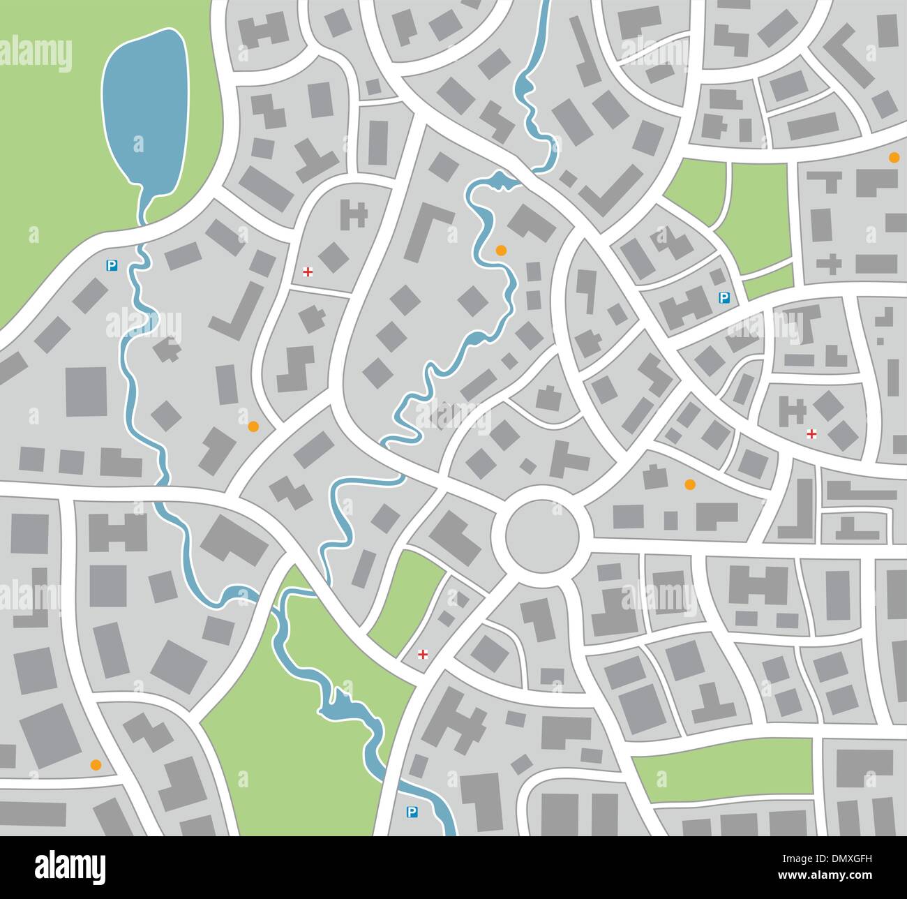 vector city map Stock Vector Image & Art - Alamy
