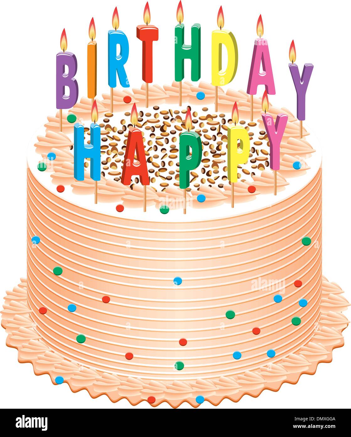 vector birthday cake Stock Vector Image & Art - Alamy