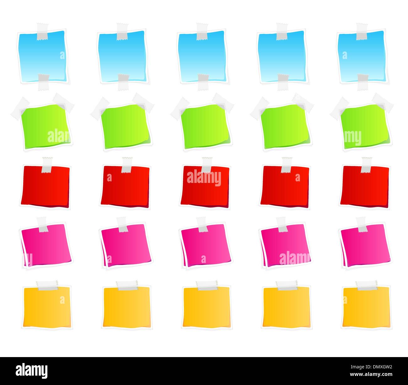 Red paper sticky notes Cut Out Stock Images & Pictures - Alamy