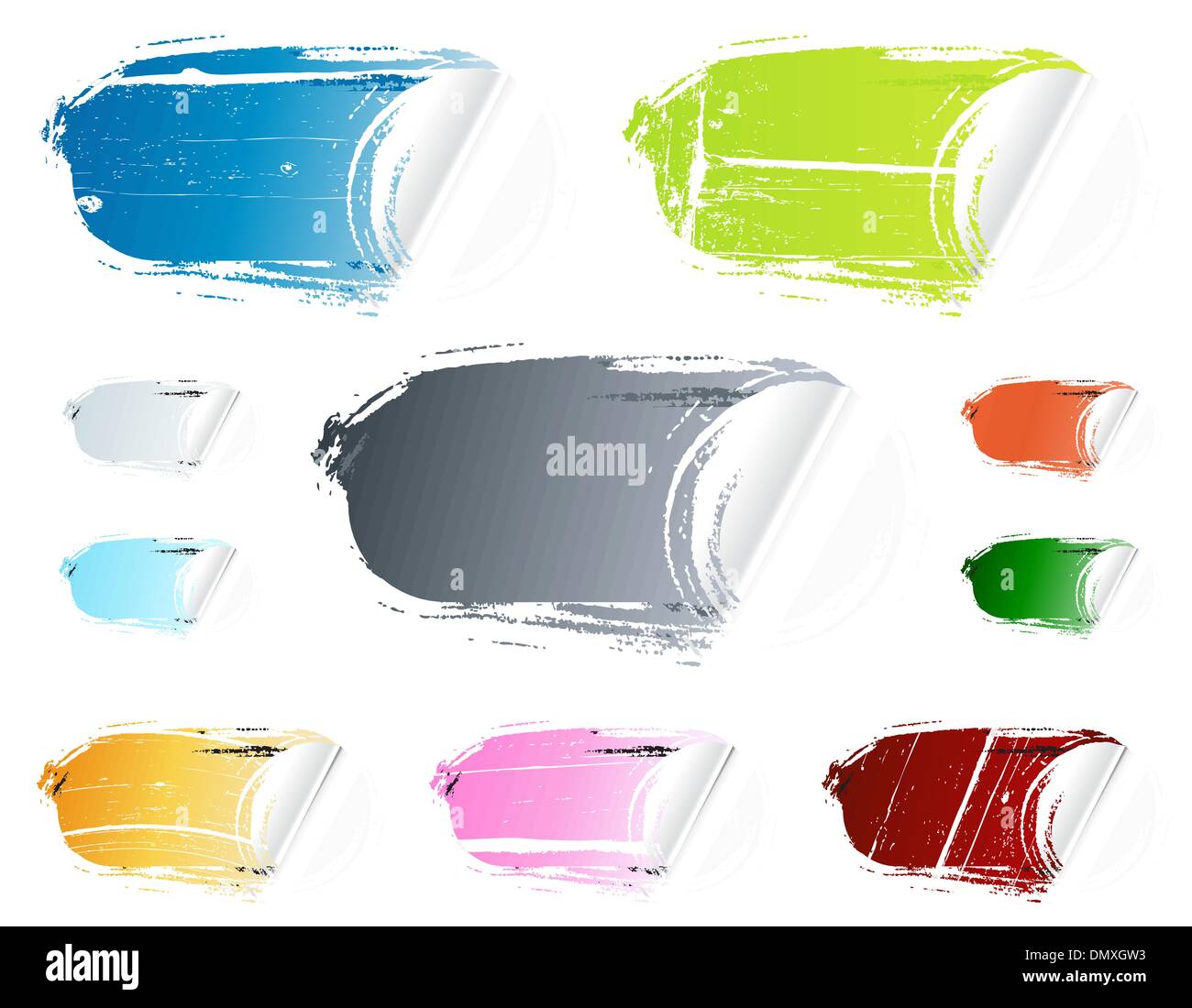 Grunge peeling retail stickers Stock Vector Image & Art - Alamy