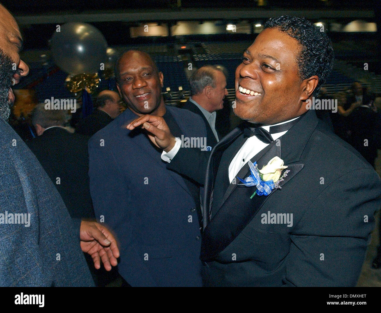 Feb 17, 2006; San Antonio, TX, USA; Thomas Lott (right) greets another ...