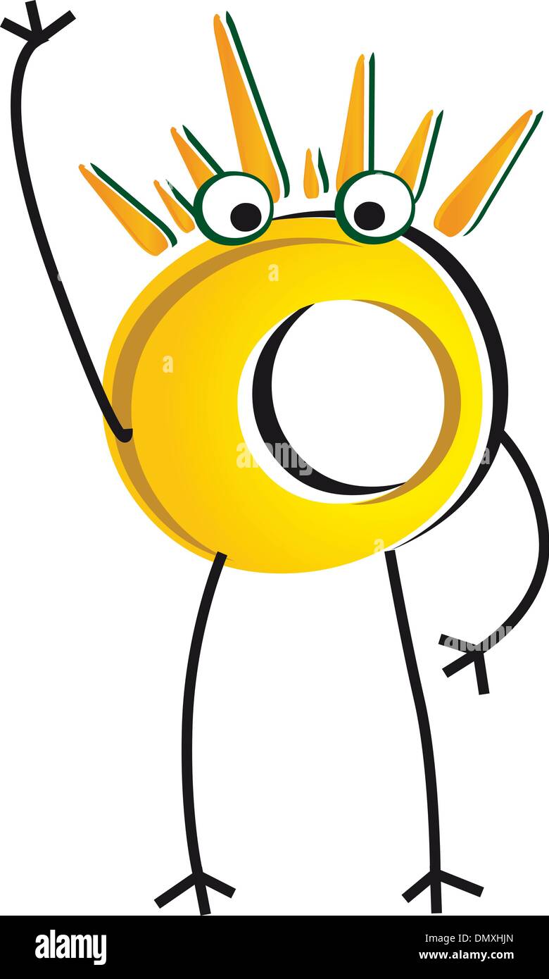 Cartoon letter o hi-res stock photography and images - Alamy