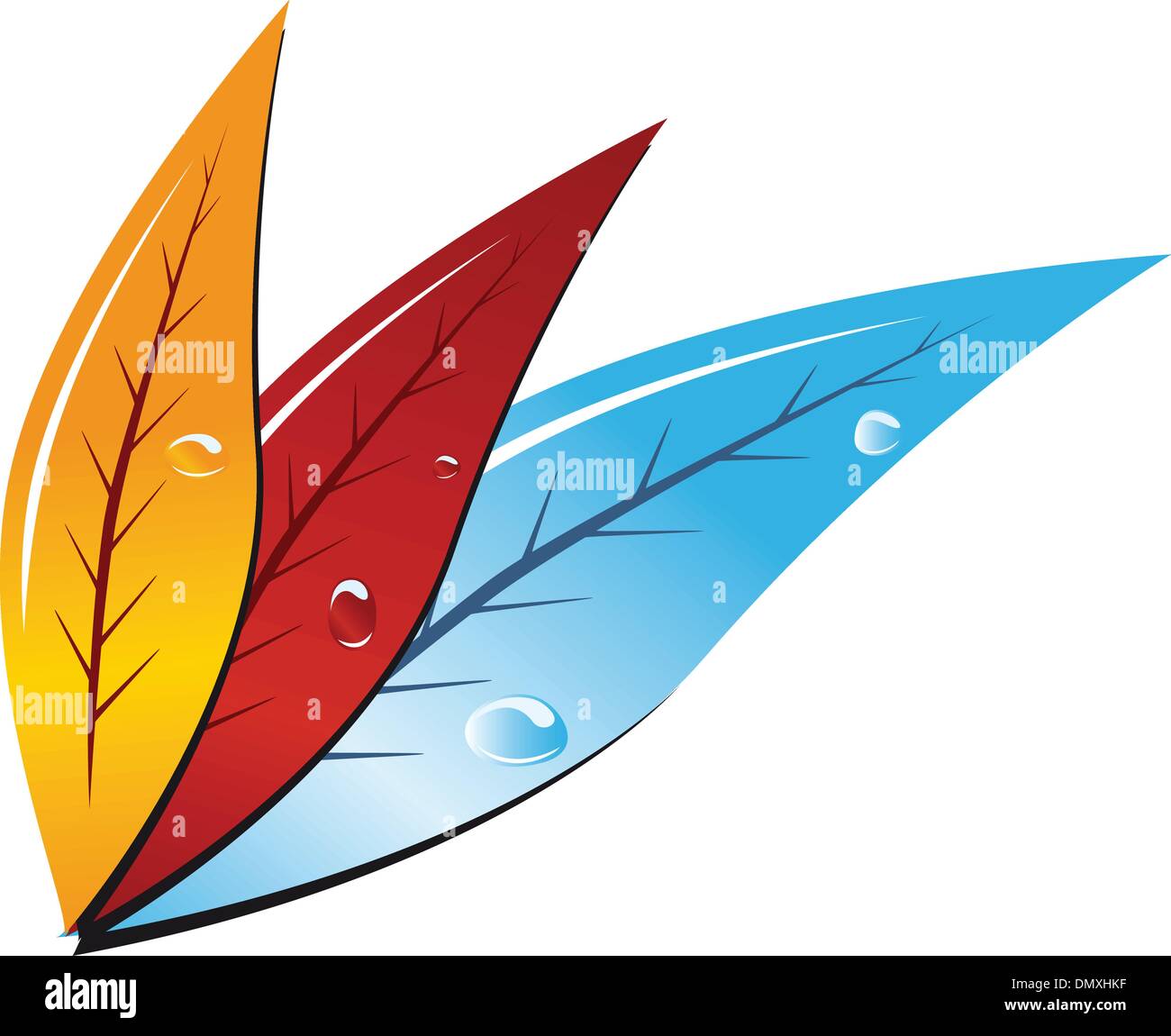 Clipart leaves Stock Vector Images - Alamy