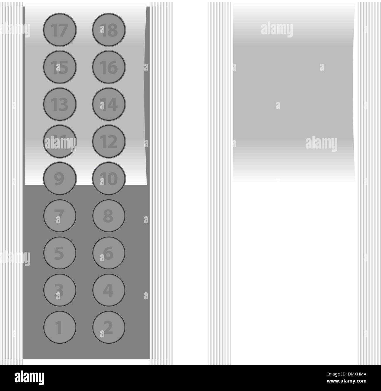 Elevator buttons illustration hi-res stock photography and images - Alamy
