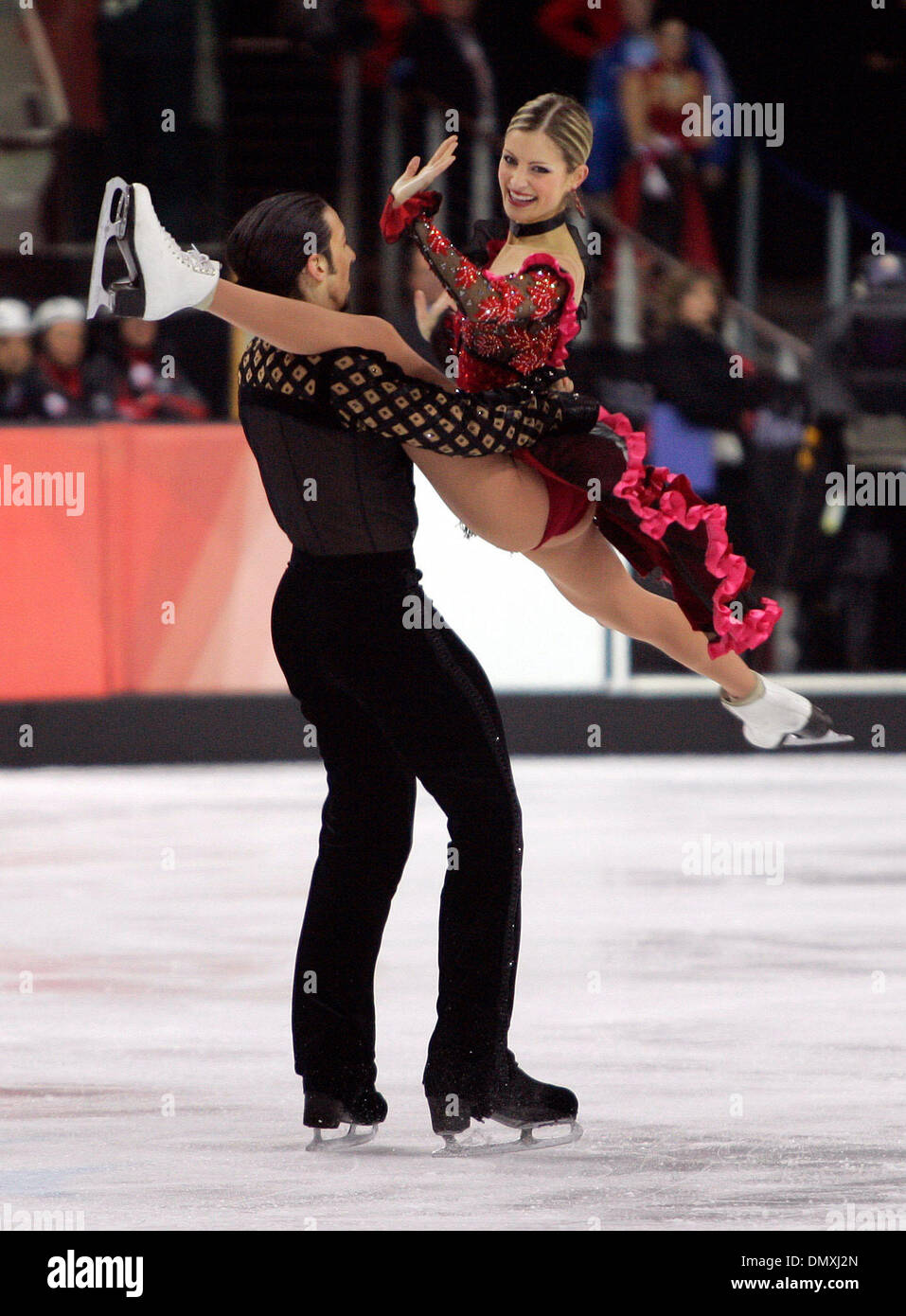 Feb 20, 2006; Turin, ITALY; TANITH BELBIN and BENJAMIN AGOSTO of the ...
