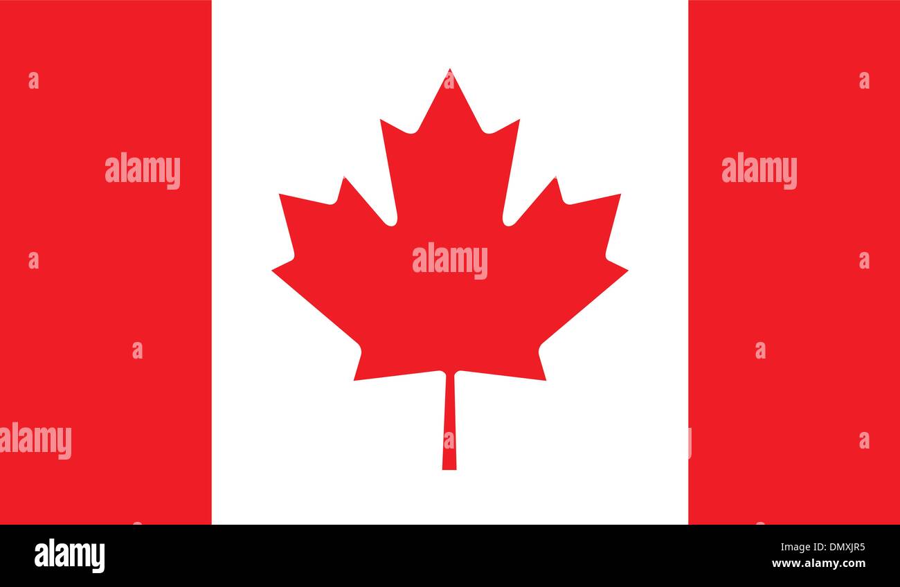 Canada flag vector vectors hi-res stock photography and images - Alamy