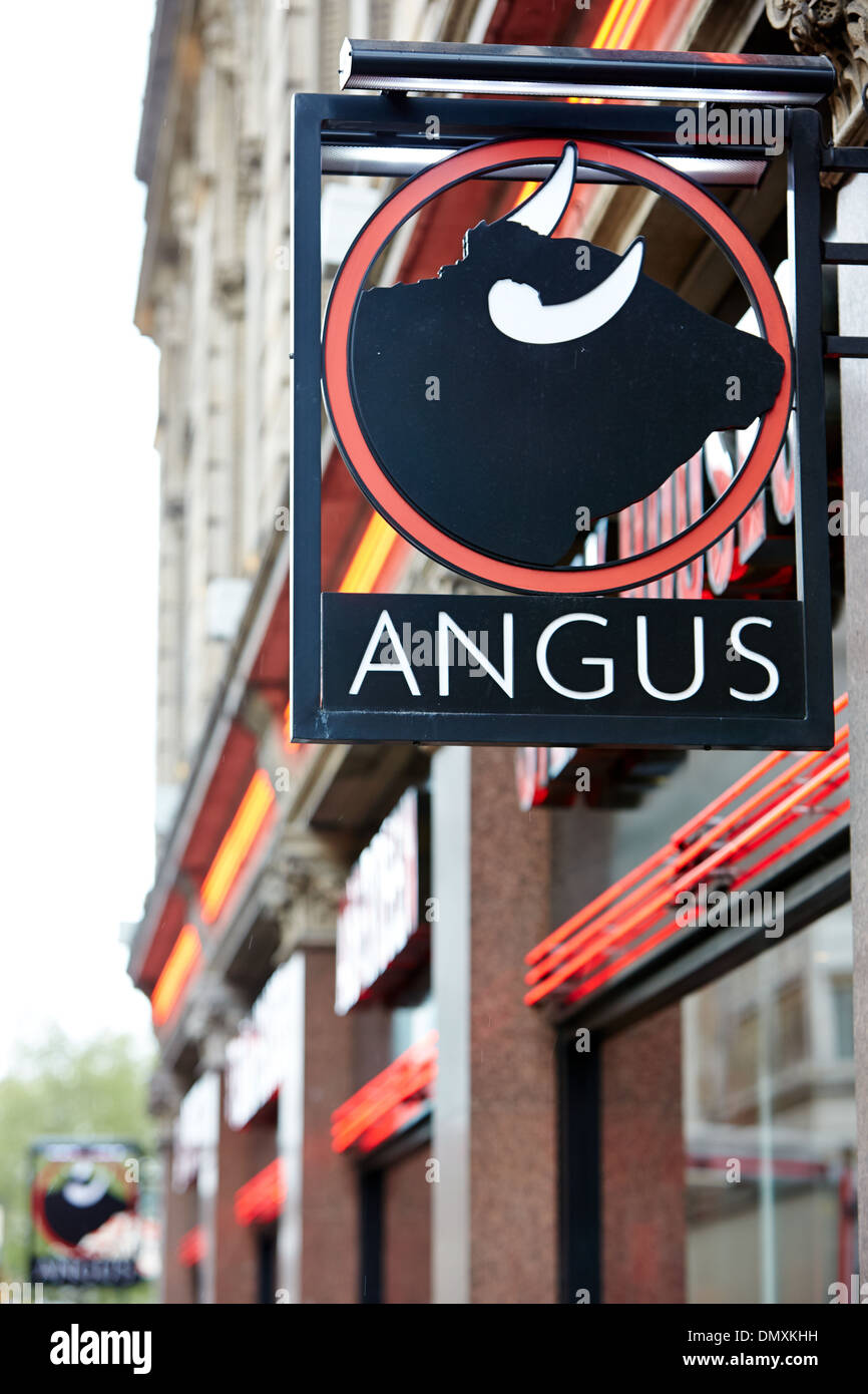 Angus steakhouse sign hi-res stock photography and images - Alamy
