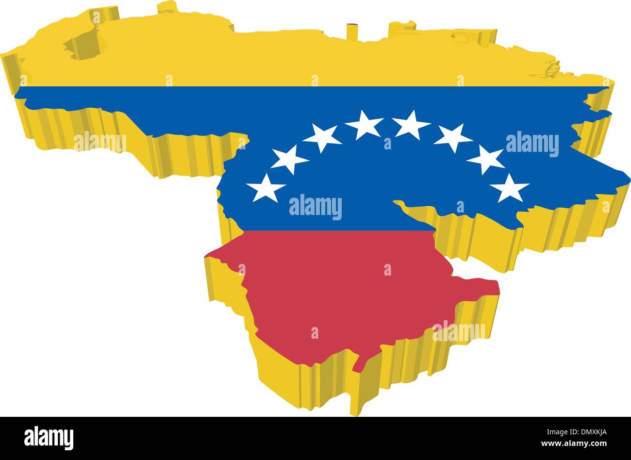 vectors 3D map of Venezuela Stock Vector Image & Art - Alamy