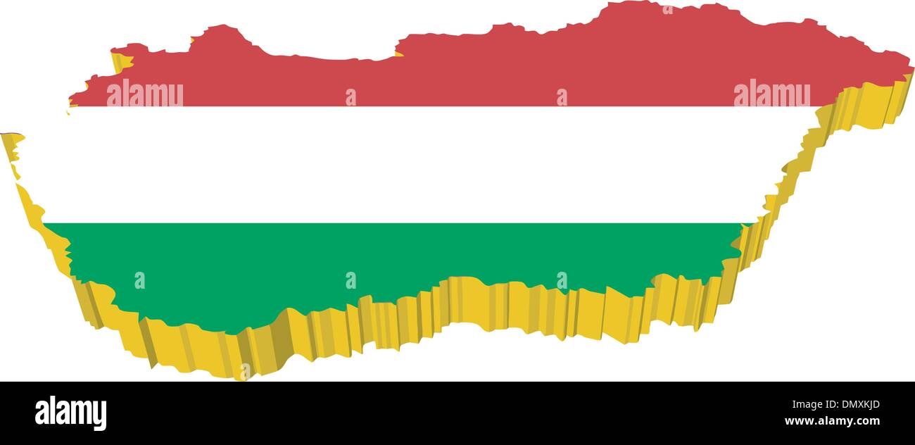 vectors 3D map of Hungary Stock Vector Image & Art - Alamy