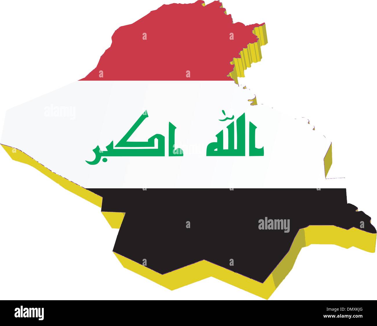 vectors 3D map of Iraq Stock Vector Image & Art - Alamy