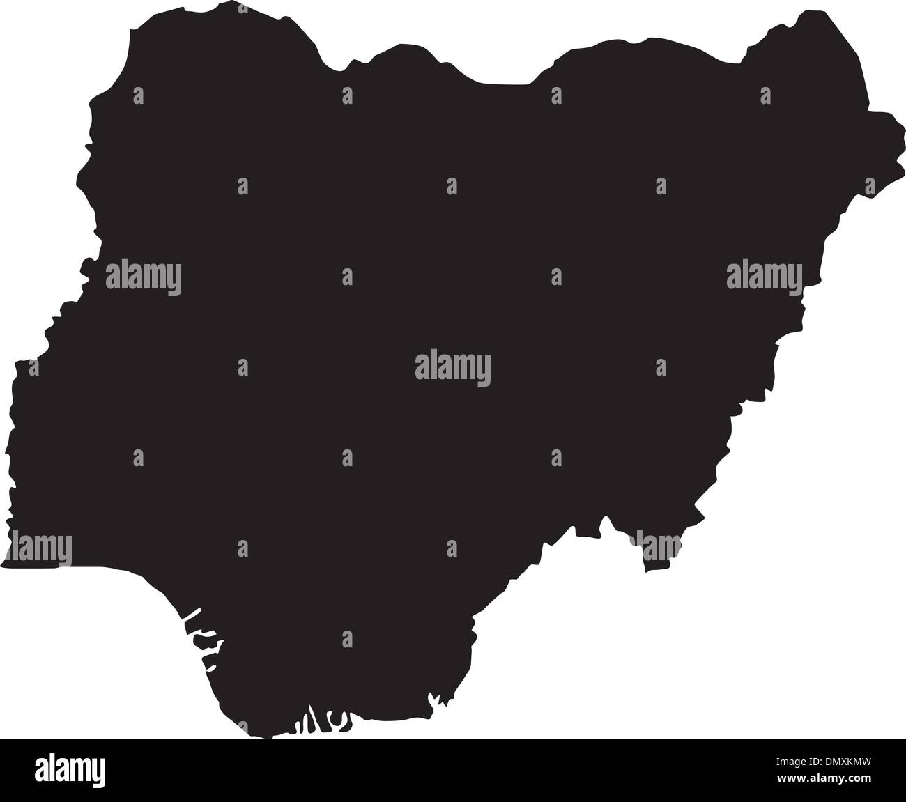 Vector illustration of maps of Nigeria Stock Vector Image & Art - Alamy
