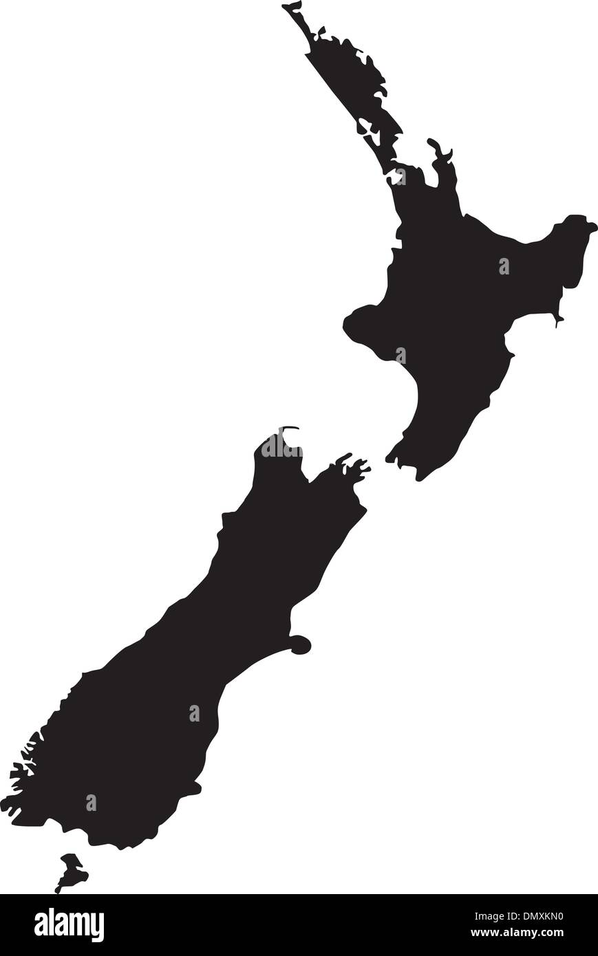 Vector illustration of maps of New Zealand Stock Vector Image & Art - Alamy
