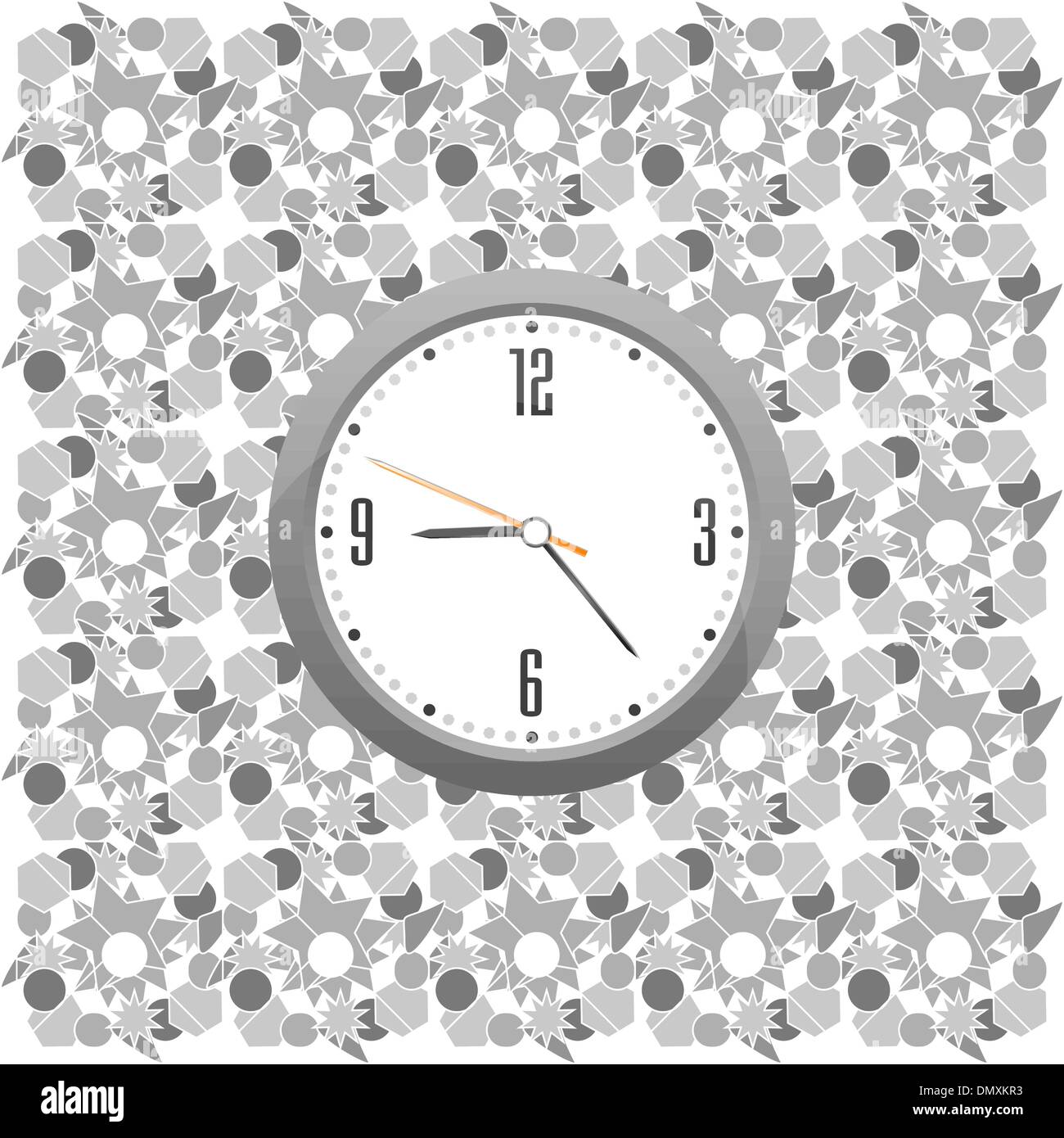classic clock on the abstract wall background Stock Vector Image & Art ...