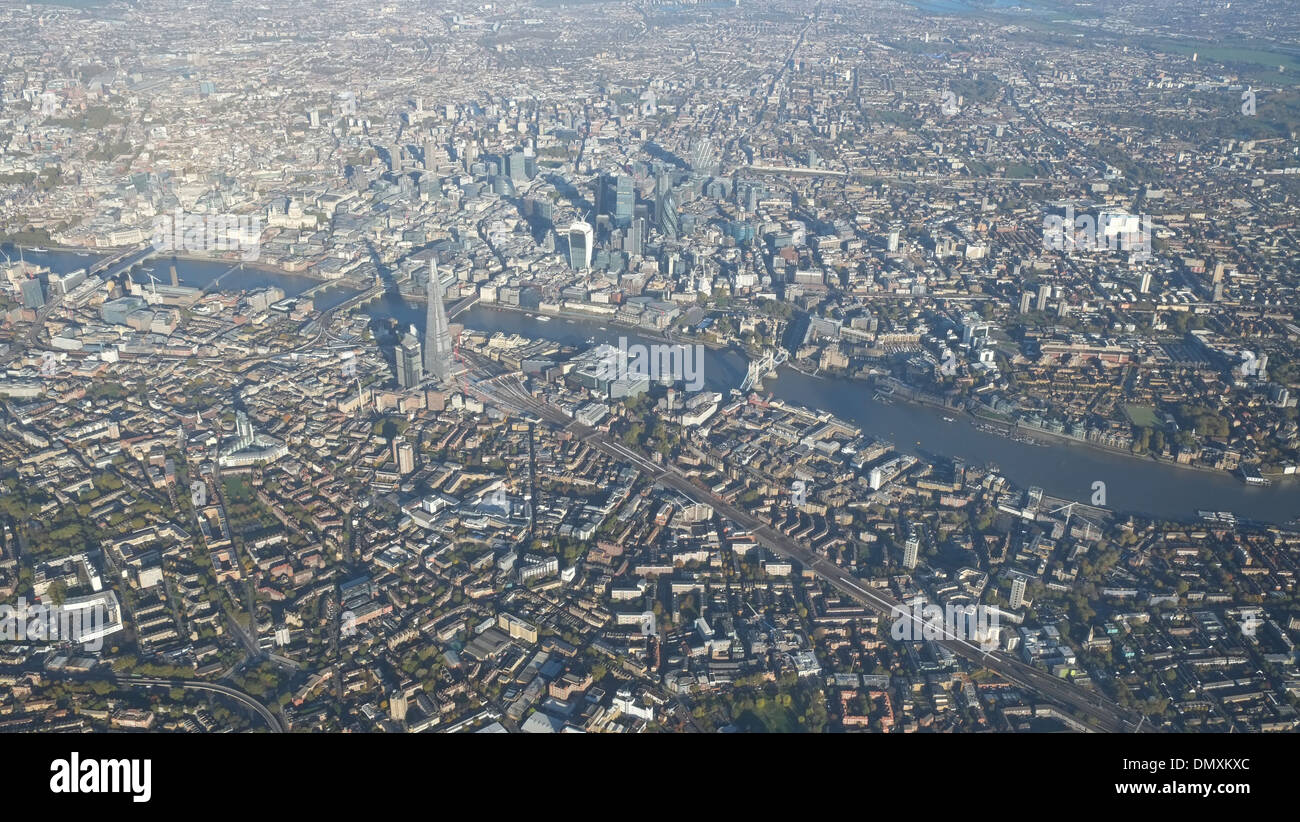 The gherkin london aerial hi-res stock photography and images - Alamy
