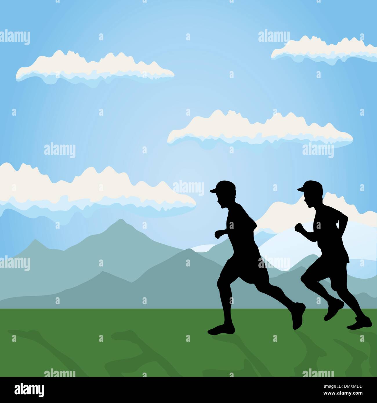 Sunshine run Stock Vector Images - Alamy