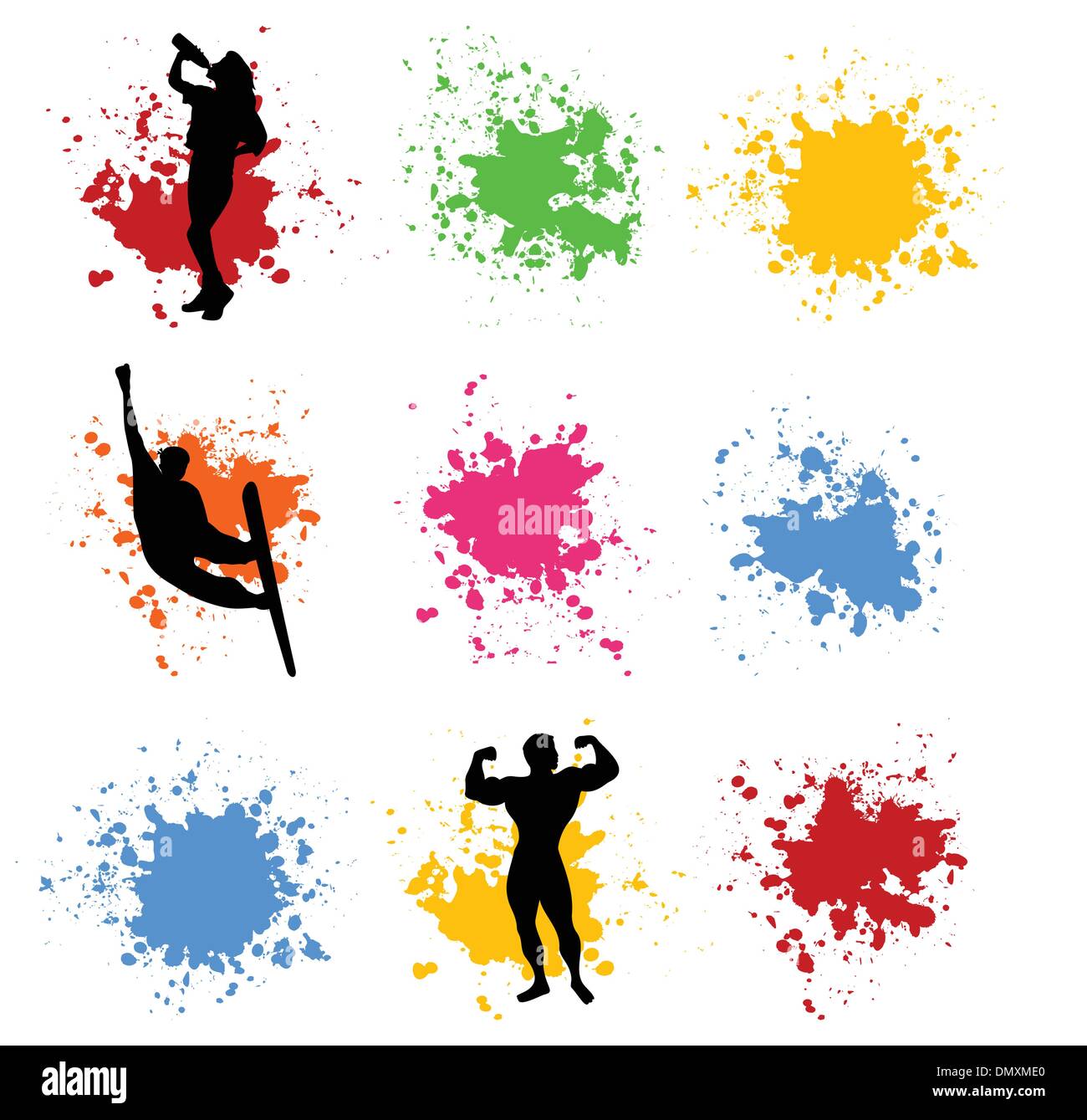 Sports silhouettes hi-res stock photography and images - Alamy