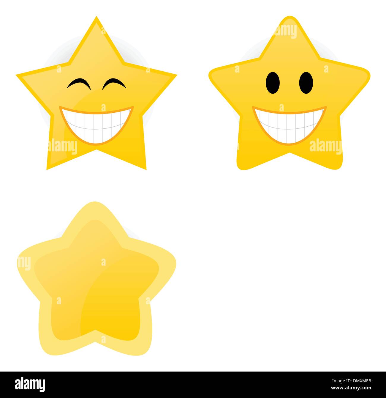 Smiling Gold Star Clipart