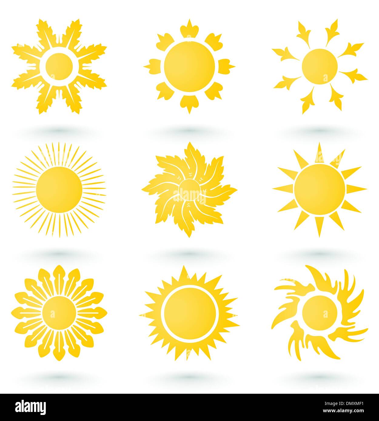 Sun and sky icons hi-res stock photography and images - Alamy