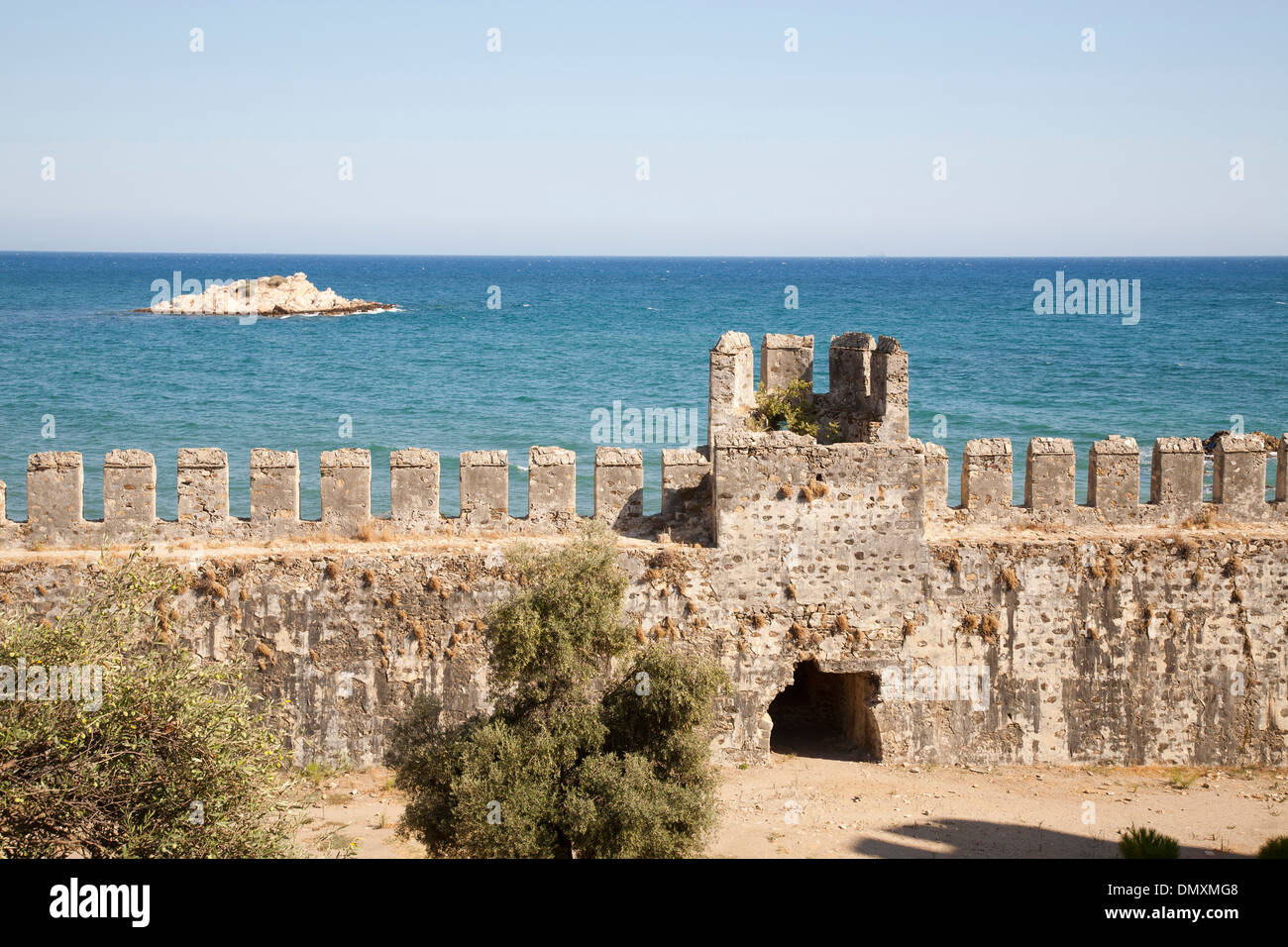 mamure kalesi, castle of XII century, anamur, mediterranean coast ...