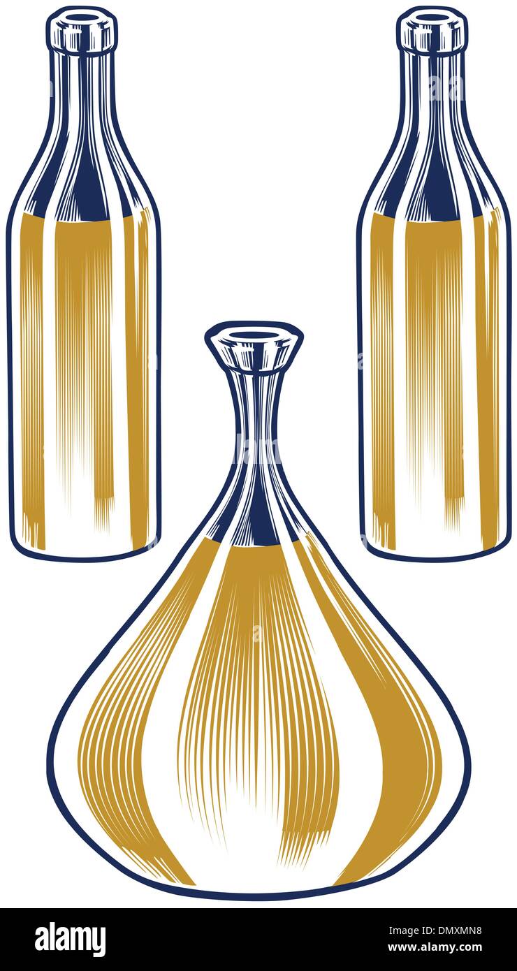Cold champagne bottle Stock Vector Images - Alamy