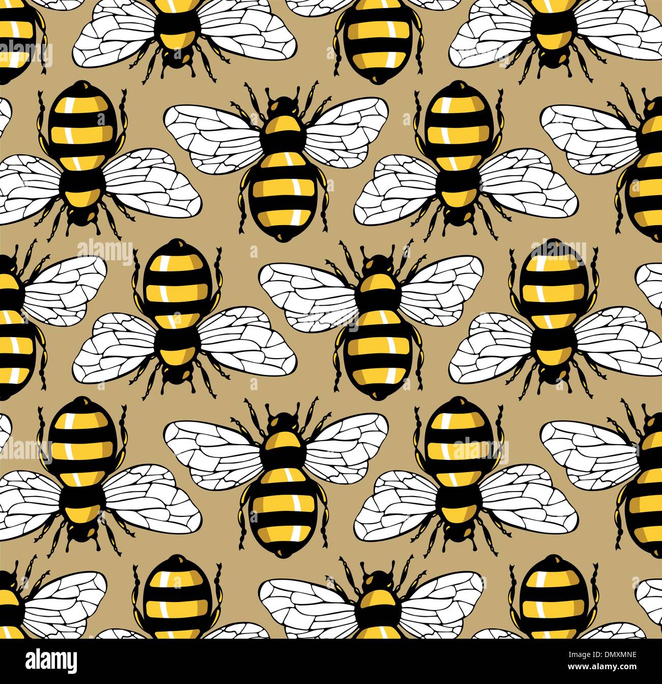 bee honey pattern Stock Vector Image & Art - Alamy