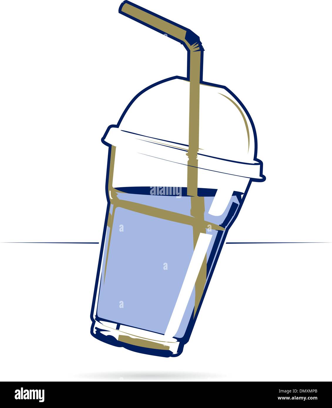 Plastic cup cold water Stock Vector Images - Alamy