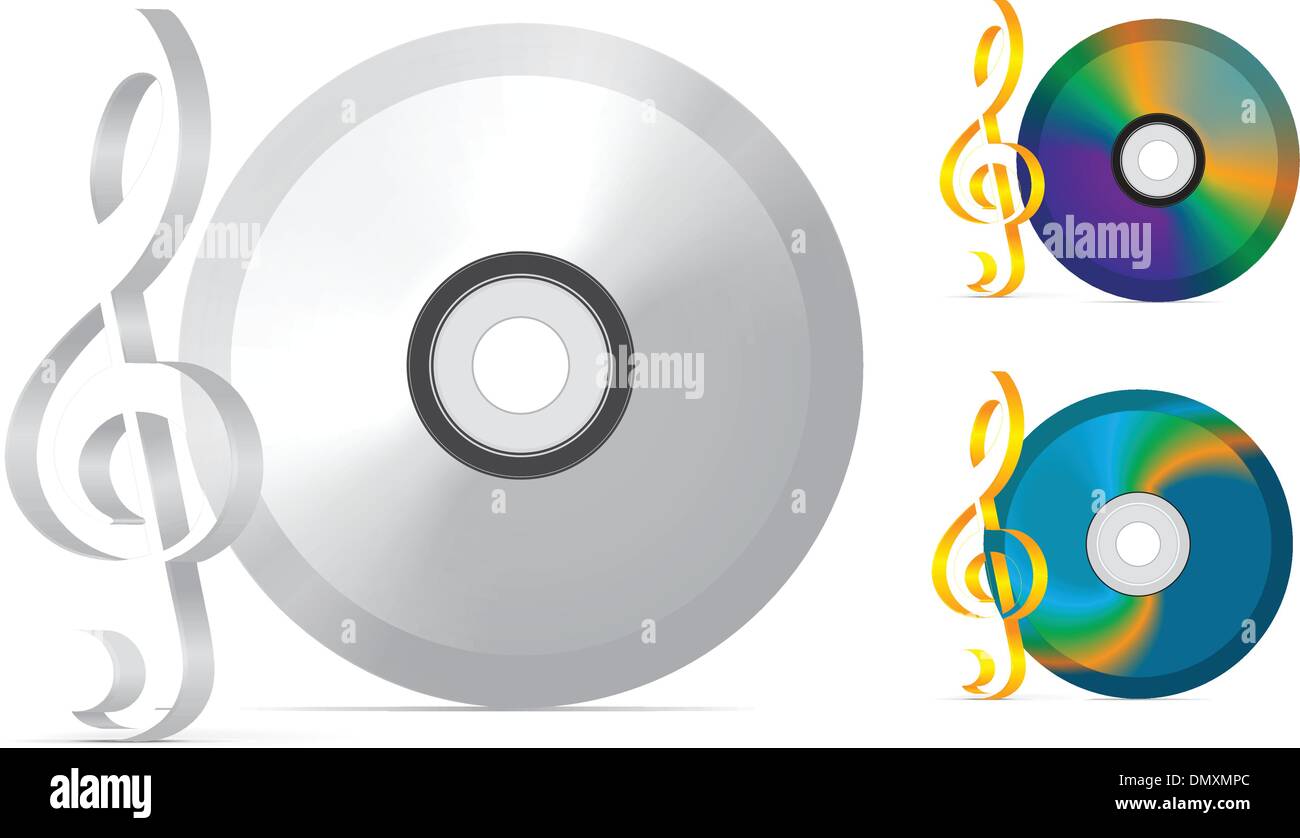 Compact disc vector vectors hi-res stock photography and images - Alamy
