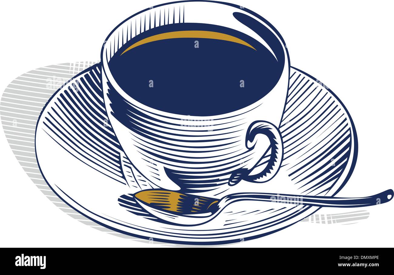 Empty glass tea mug Stock Vector Images - Alamy