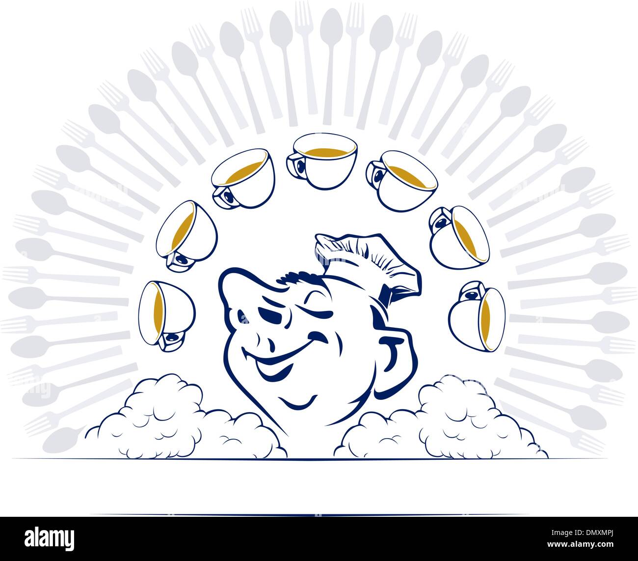 smile cook portrait Stock Vector Image & Art - Alamy