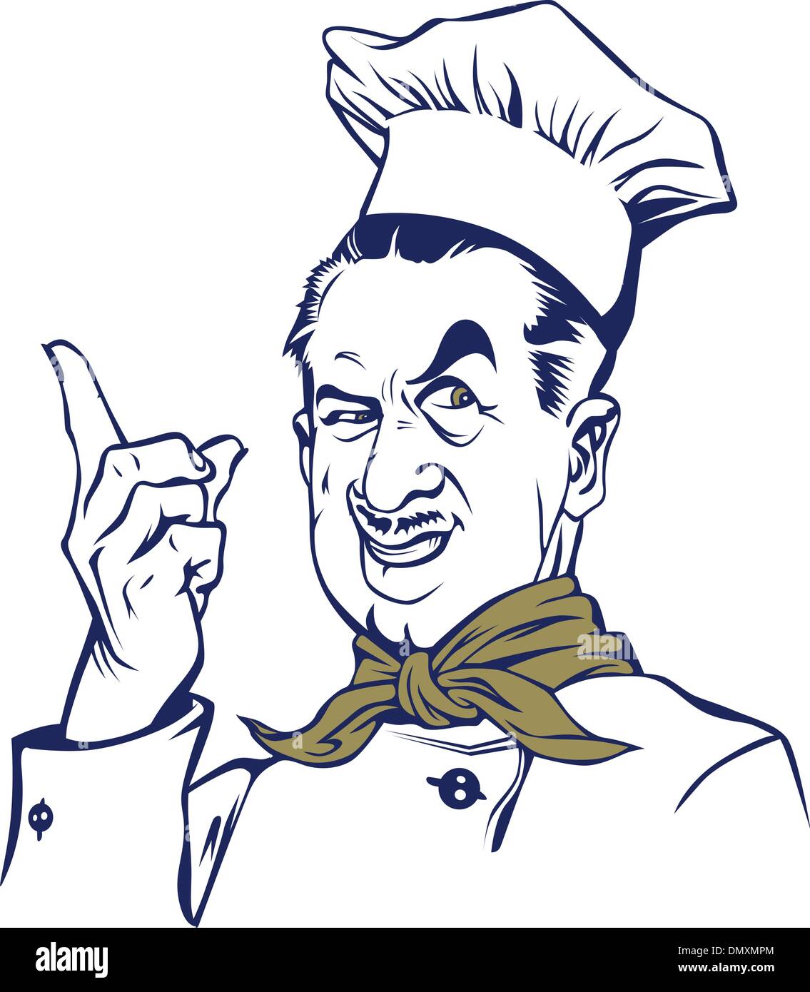 Man cooking dish Stock Vector Images - Alamy