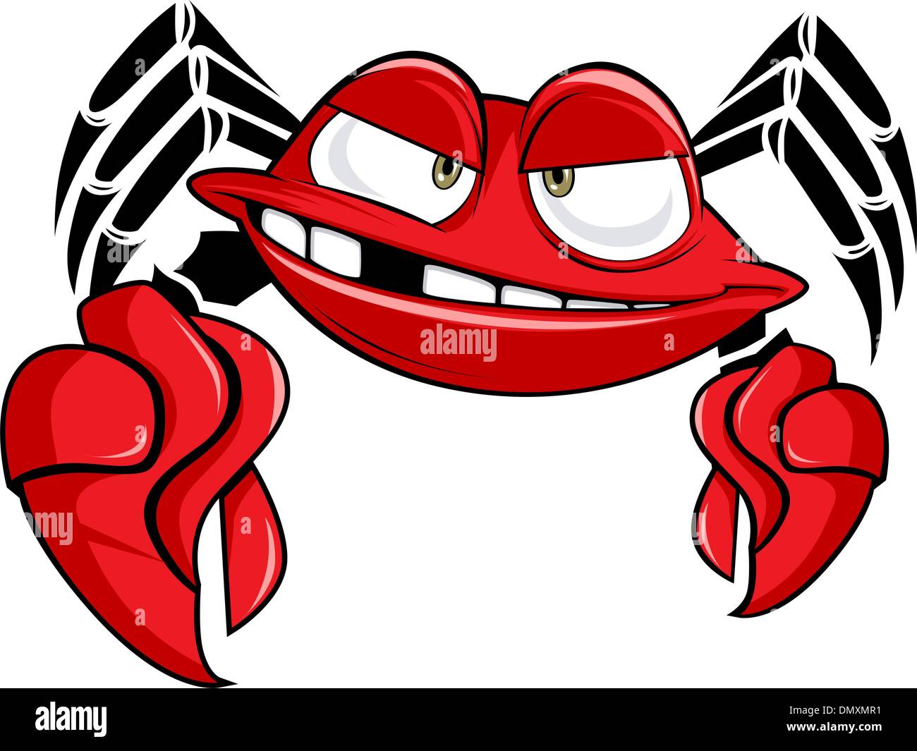 Cartoon Crab Smile Stock Vector Image & Art - Alamy