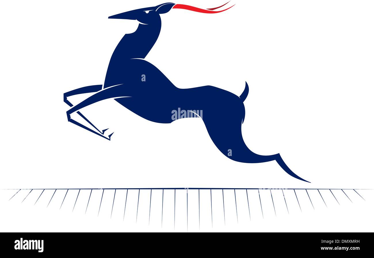 deer run. Vector illustration Stock Vector Image & Art - Alamy