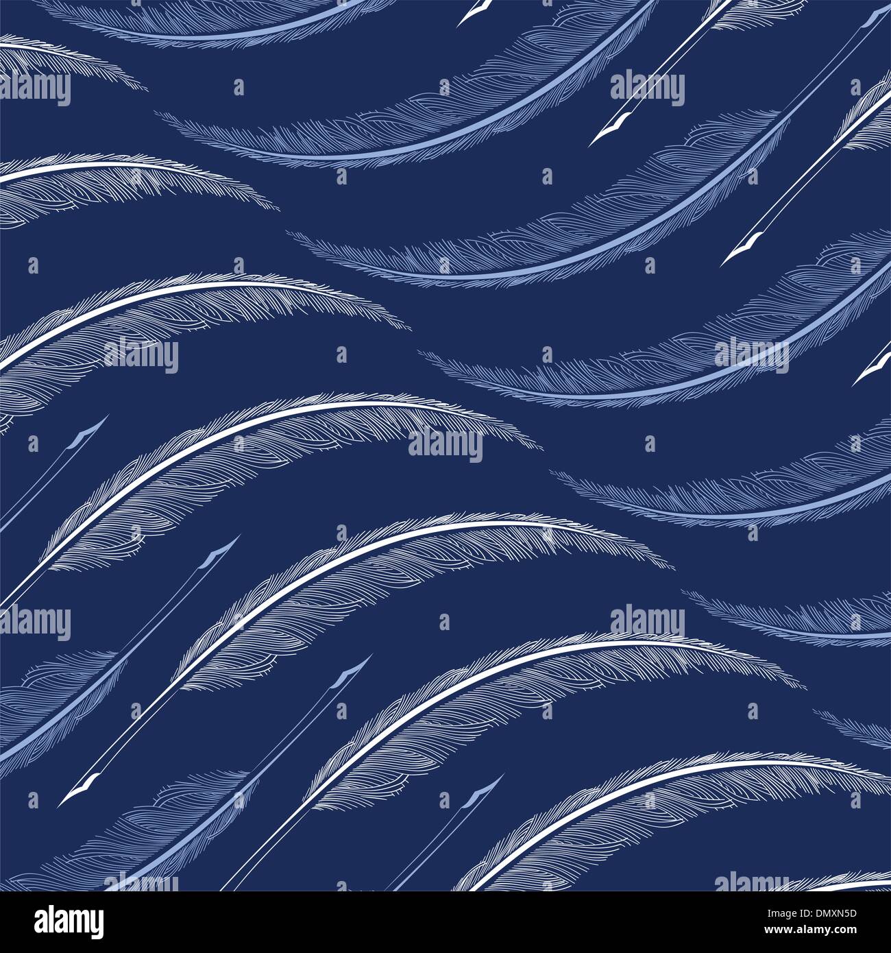 feather blue pattern background Stock Vector Image & Art - Alamy