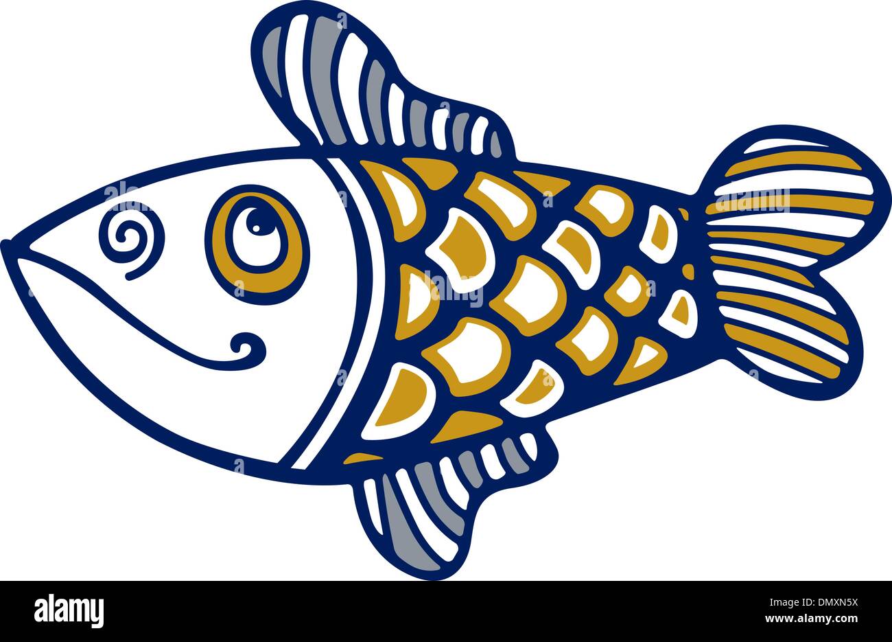 Fish drawing cartoon hi-res stock photography and images - Alamy