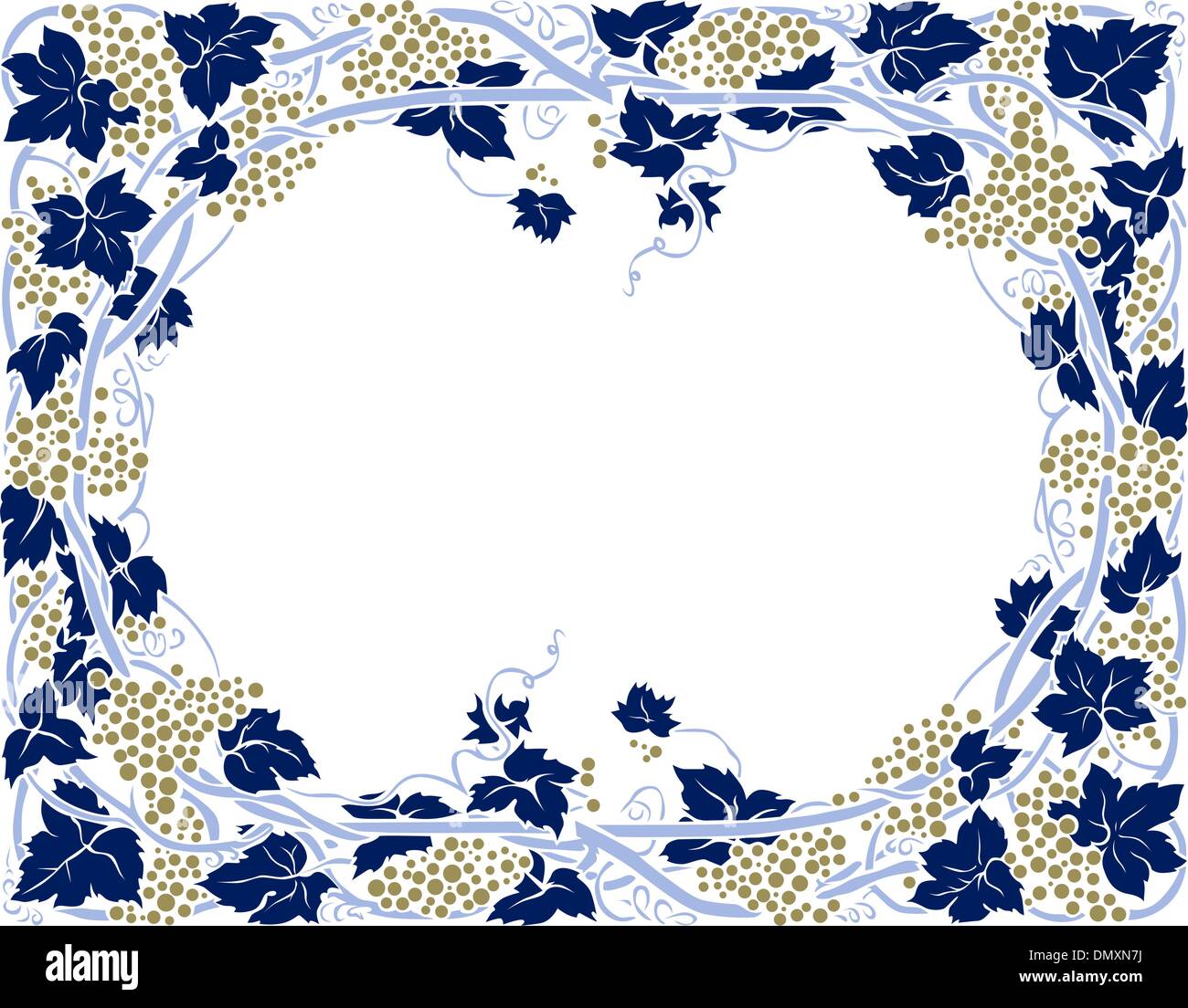 grape branch frame Stock Vector Image & Art - Alamy