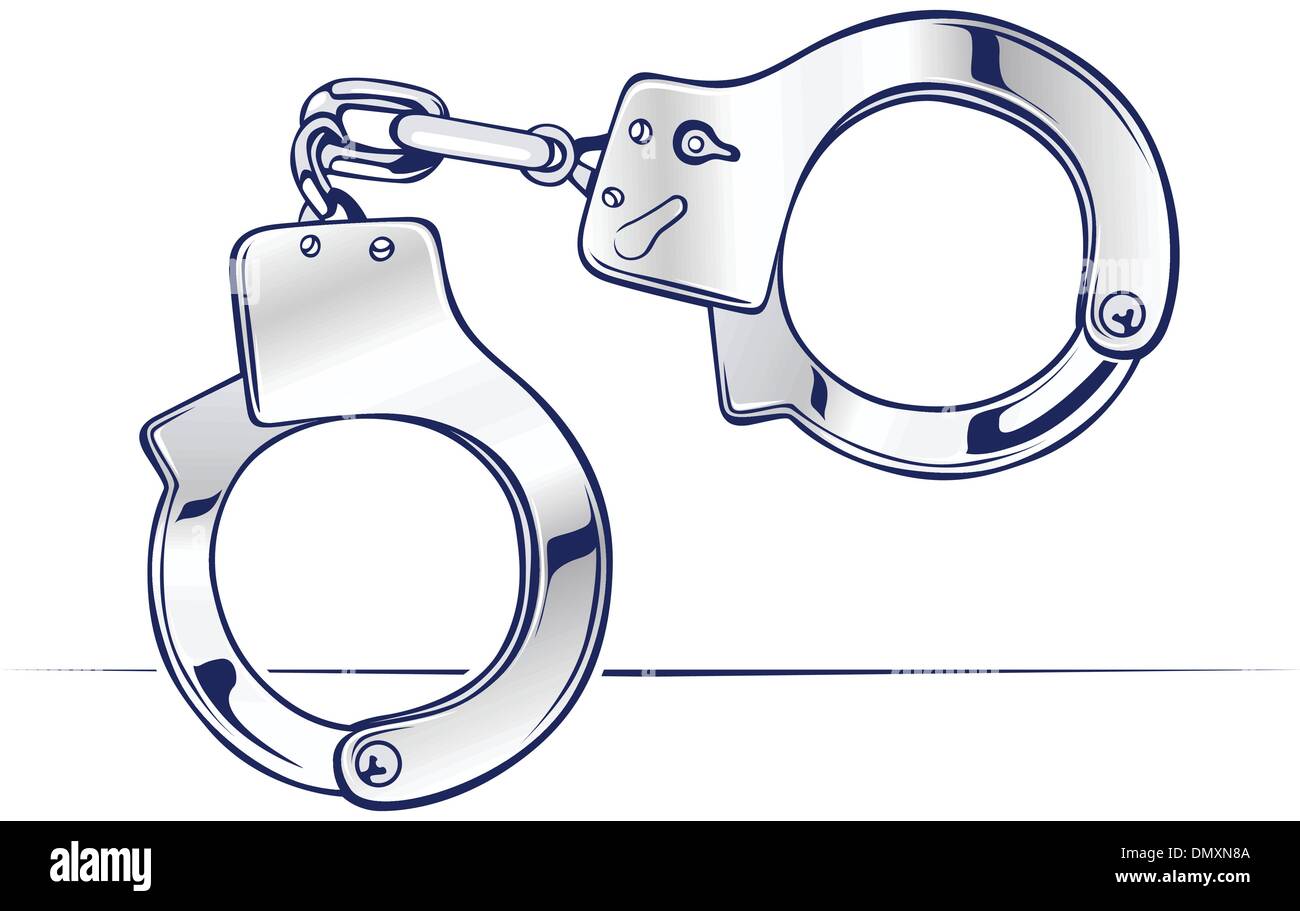 Handcuffs vector vectors hi-res stock photography and images - Alamy