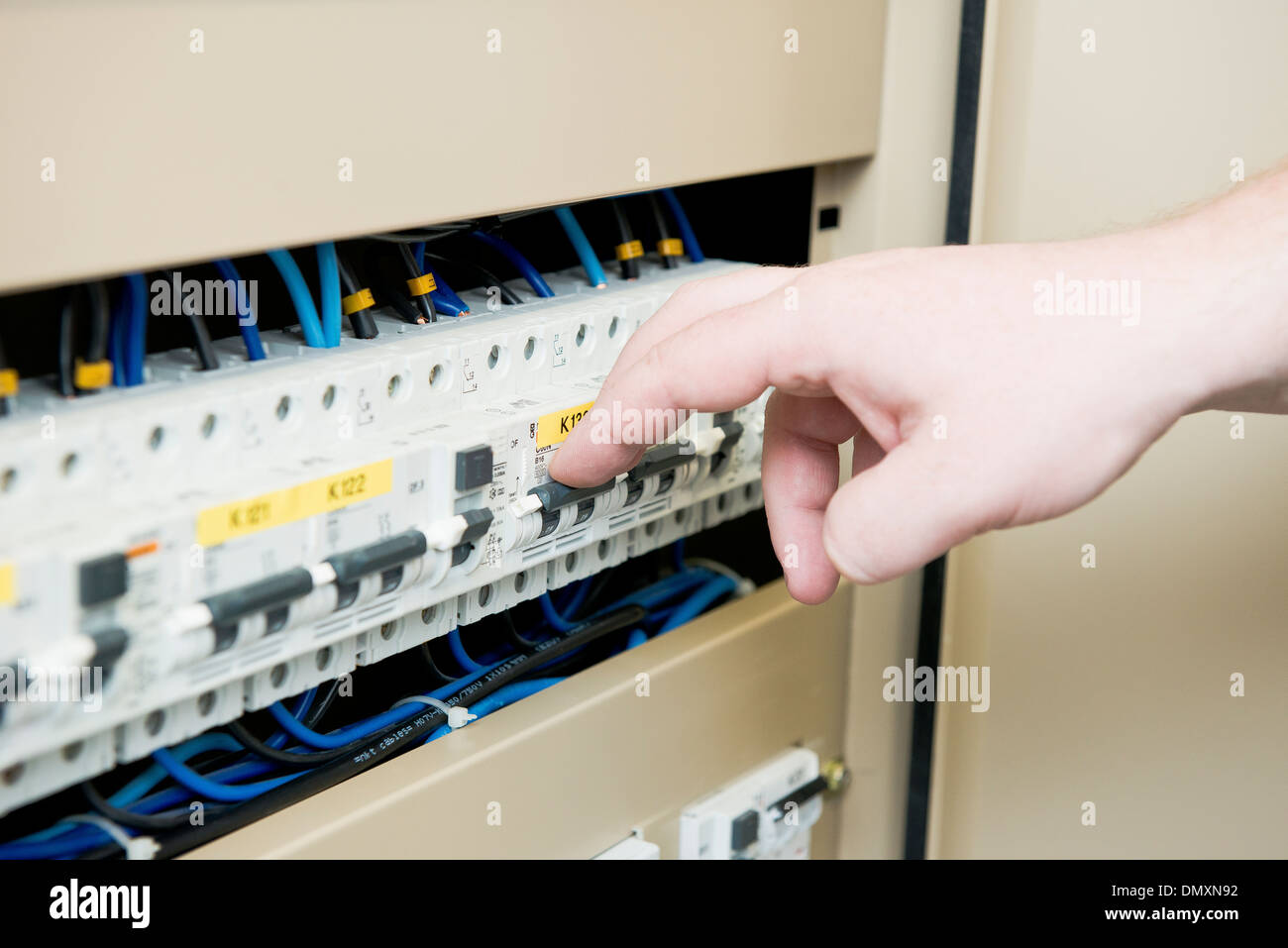 Fuse box with automatic fuses for installation hi-res stock photography ...