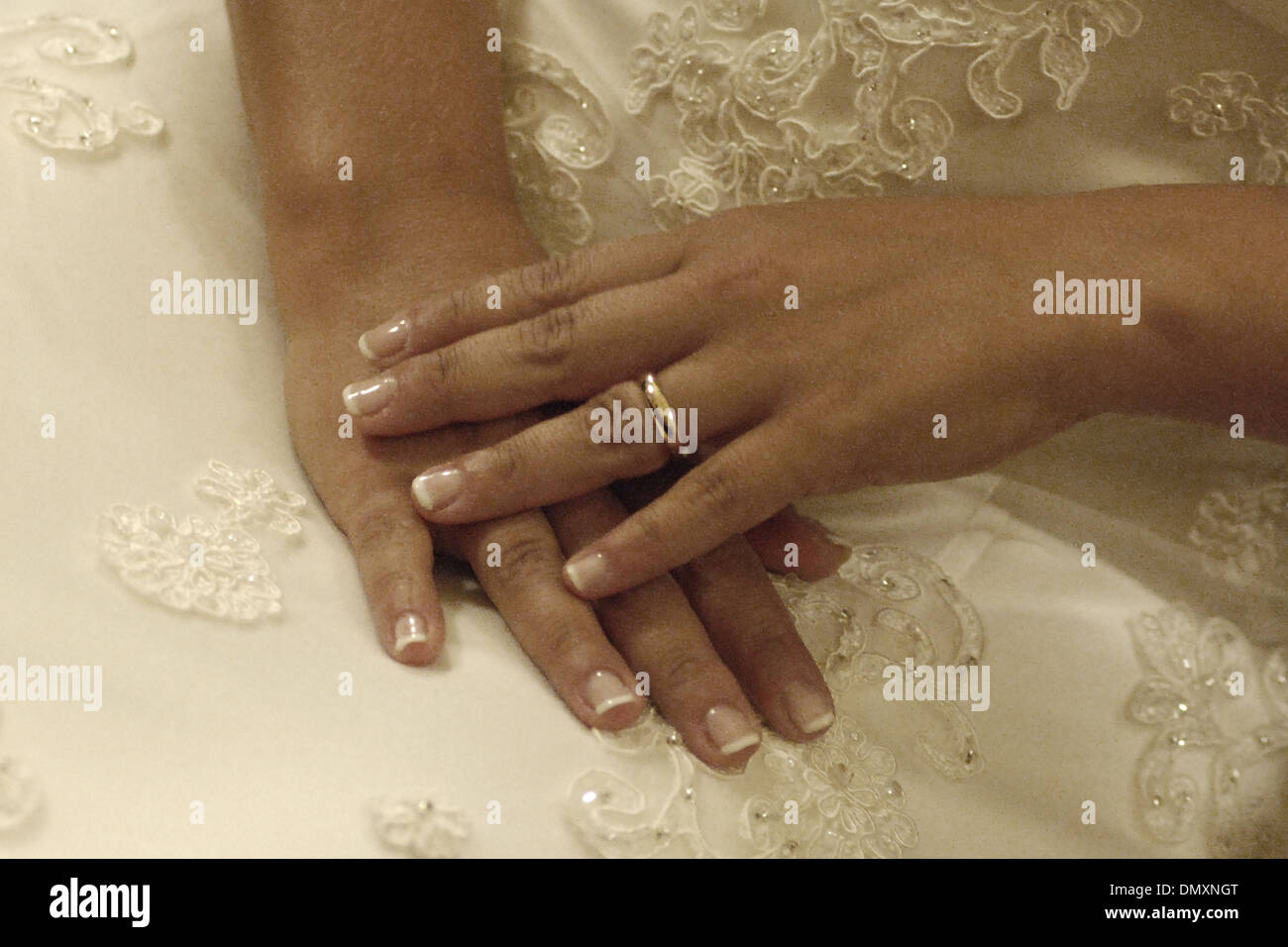 italian wedding: wedding rings, bride and groom Stock Photo - Alamy