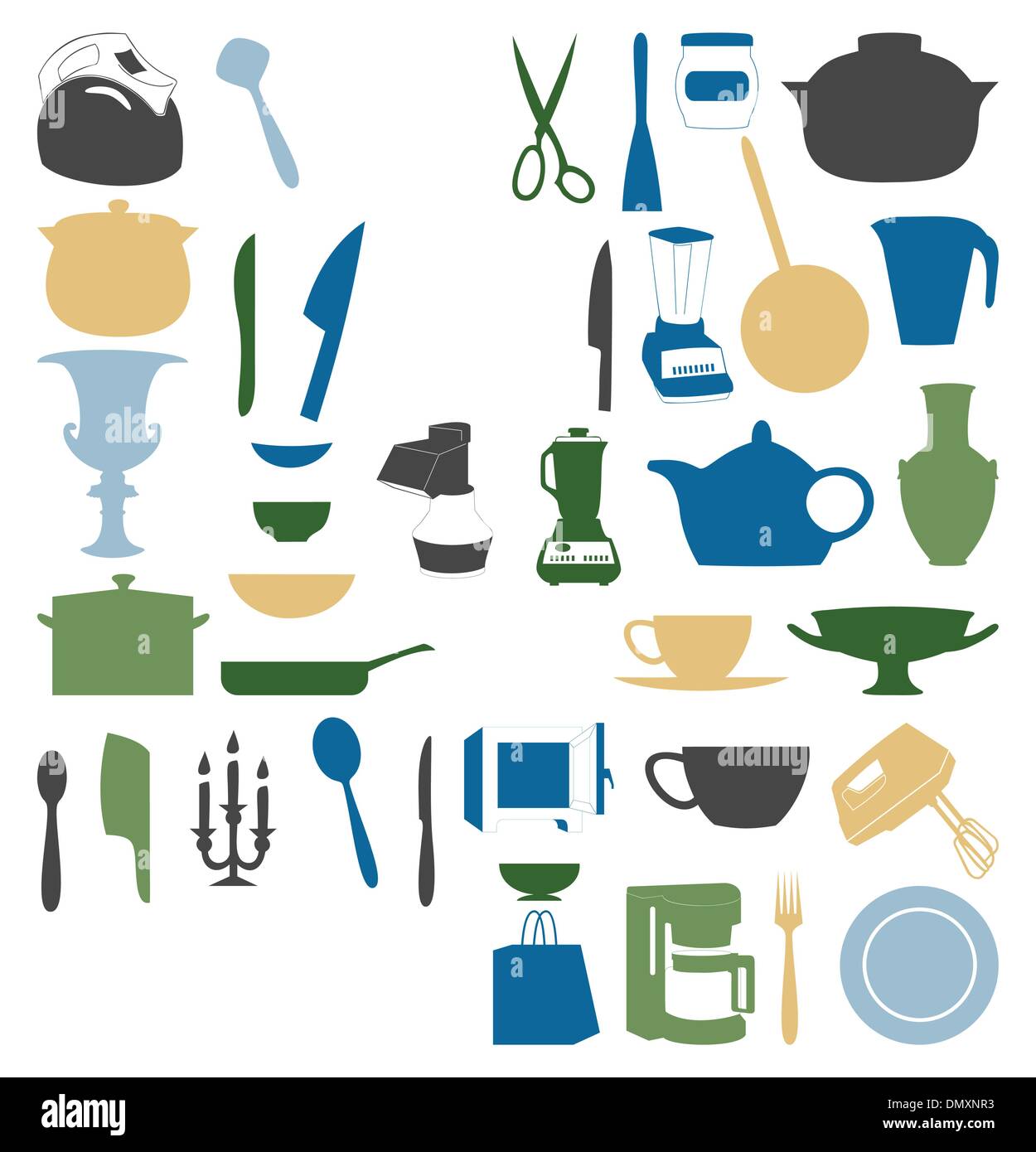 Glass ware Stock Vector Images - Alamy