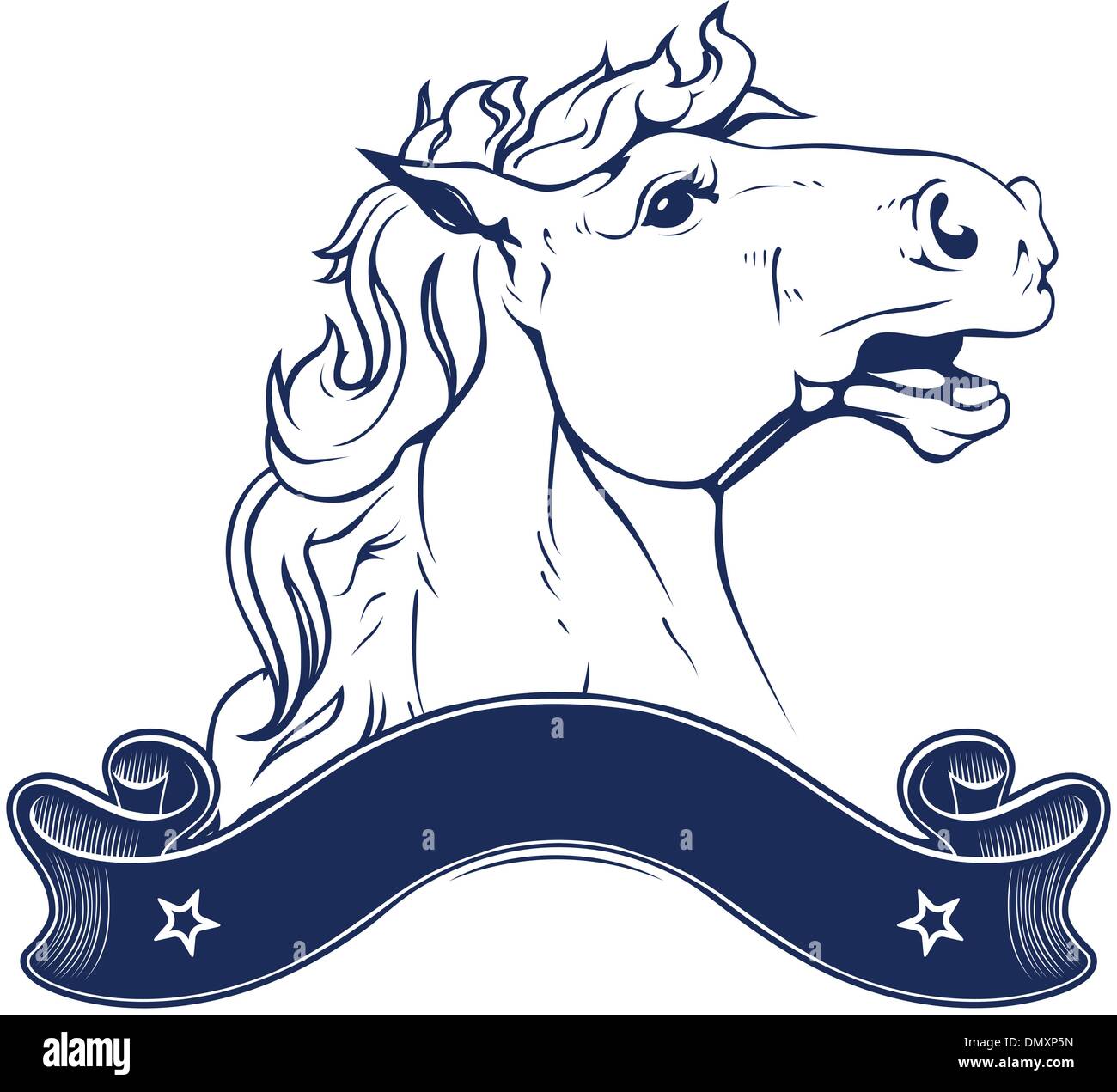 Portrait arabian horse mare Cut Out Stock Images & Pictures - Alamy