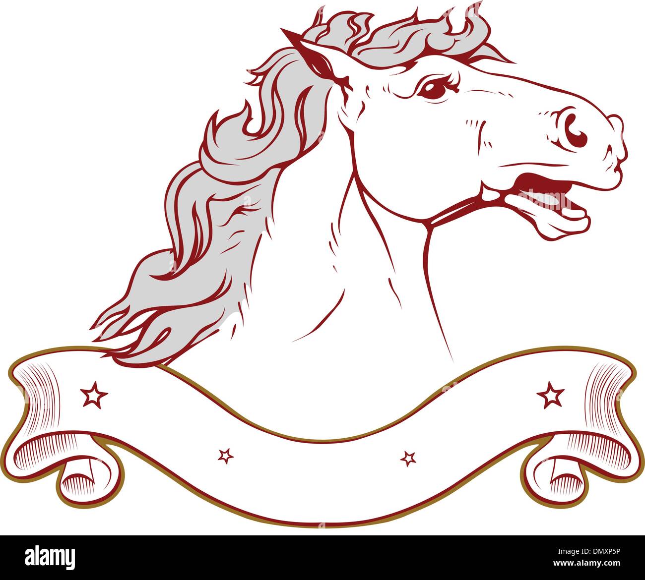 Horse portrait head in Stock Vector Images - Alamy