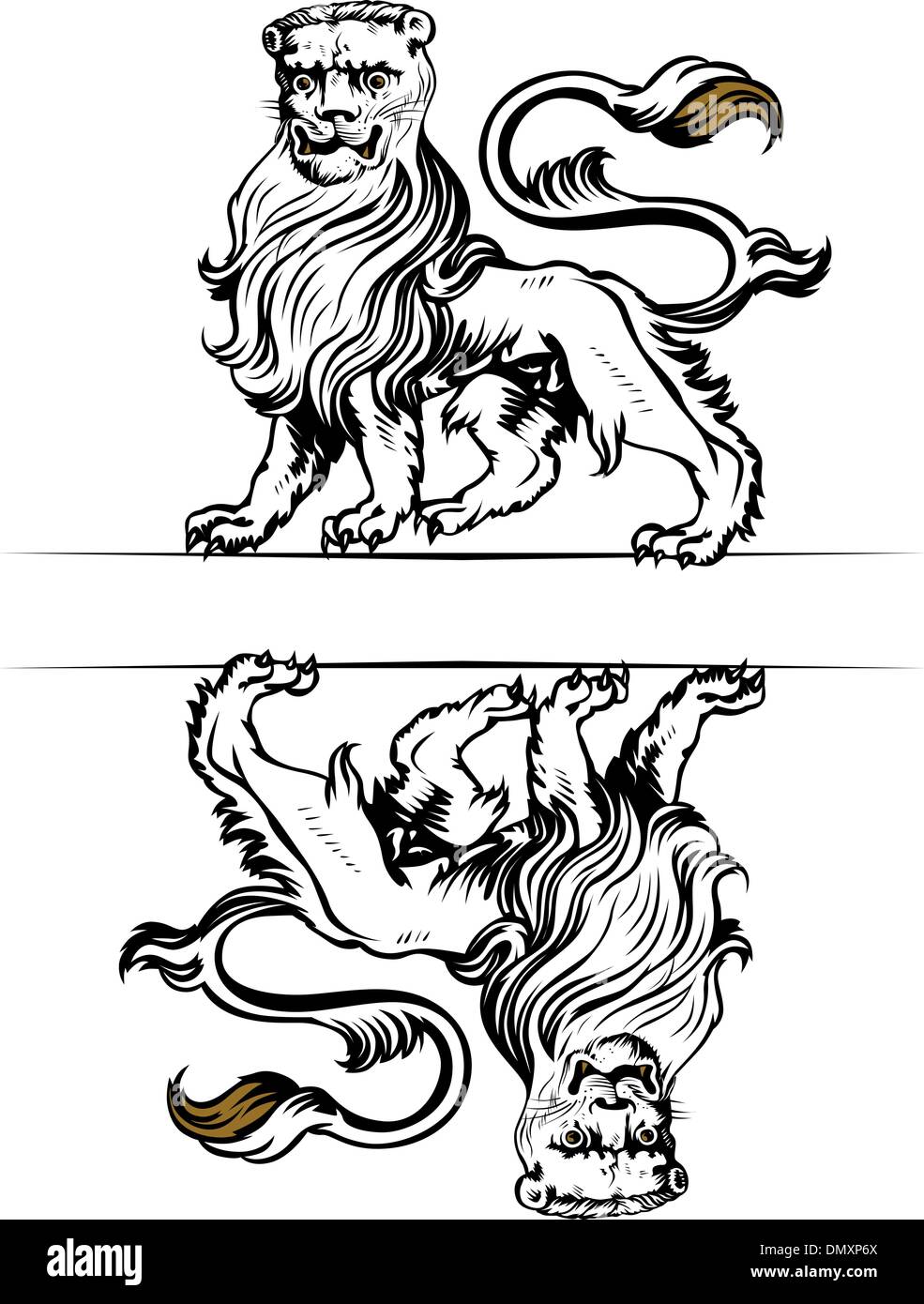 Lion in artwork Cut Out Stock Images & Pictures - Alamy