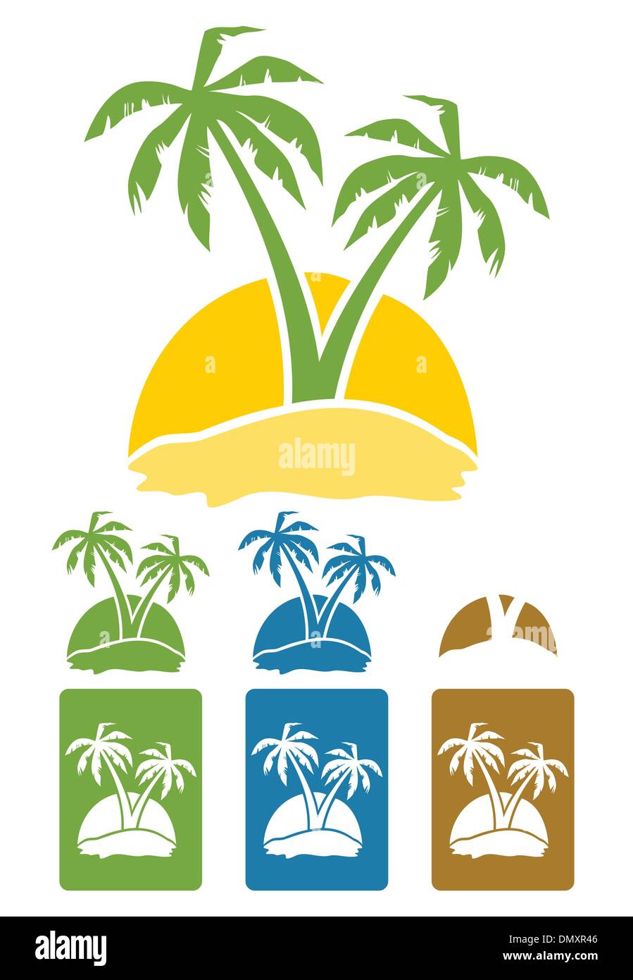 Beach tree design Stock Vector Images - Alamy