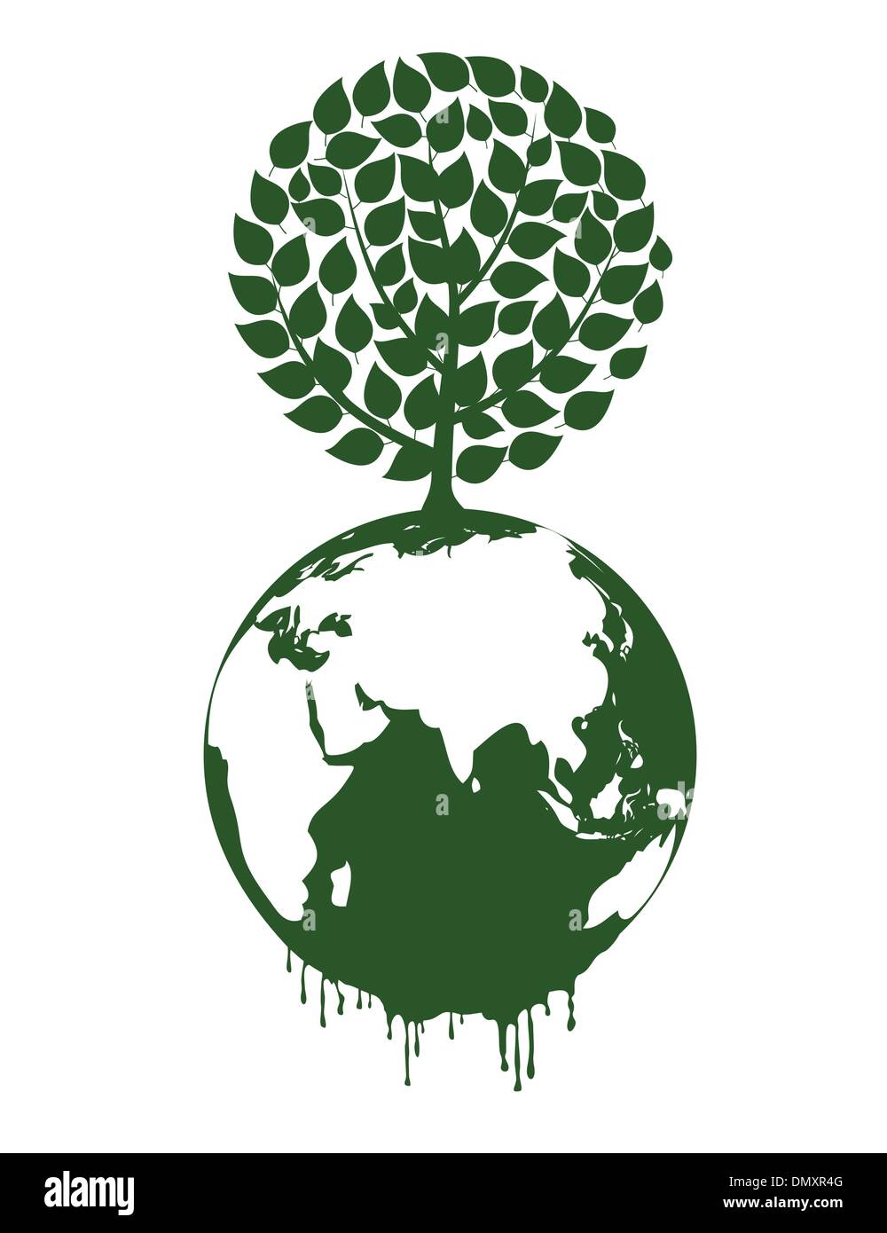 Tree a planet Stock Vector Image & Art - Alamy